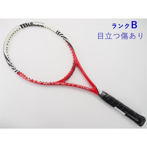 商品名：ウィルソン シックスワン 95 JP 2012年モデル(G3)/WILSON SIX.ONE 95 JP 2012(G3)分類／ランク：中古テニスラケット/B:目立つ傷ありフェイス面積：95平方インチ長さ：27.0インチフレーム厚：...