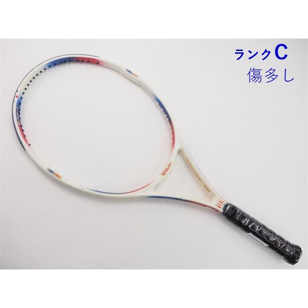 商品名：ウィルソン プロ スタッフ ステフィ グラフ 110(G2相当)/WILSON PRO STAFF STEFFI GRAF 110(G2相当)分類／ランク：中古テニスラケット/C:目立つ傷多しフェイス面積：110平方インチ長さ：27...