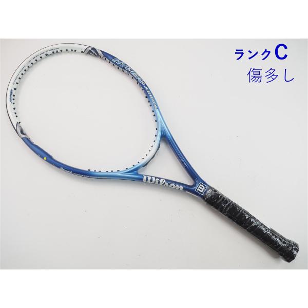 商品名：ウィルソン ハイパー ハンマー 5.6 105(G2)/WILSON HYPER HAMMER 5.6 105(G2)分類／ランク：中古テニスラケット/C:目立つ傷多しフェイス面積：105平方インチ長さ：27.5インチフレーム厚：2...