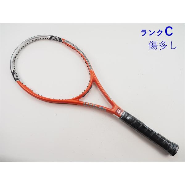 商品名：ウィルソン ハイパー ハンマー 5.2 95(G2)/WILSON HYPER HAMMER 5.2 95(G2)分類／ランク：中古テニスラケット/C:目立つ傷多しフェイス面積：95平方インチ長さ：27.25インチフレーム厚：22m...