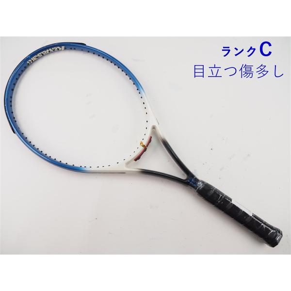 商品名：カワサキ 105(SL2)/KAWASAKI 105(SL2)分類／ランク：中古テニスラケット/C:目立つ傷多しフェイス面積：105平方インチ長さ：27.0インチフレーム厚：24mm重量：328ｇ（フレームのみ）張り上げガット状態：...