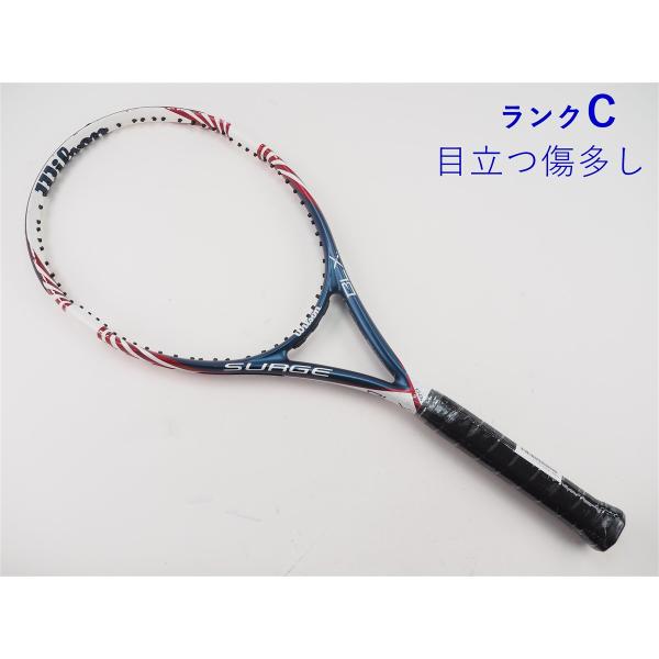 商品名：ウィルソン サージ 100 ネイビー 2014年モデル(L2)/WILSON SURGE 100 NAVY 2014(L2)分類／ランク：中古テニスラケット/C:目立つ傷多しフェイス面積：100平方インチ長さ：27.0インチフレーム...