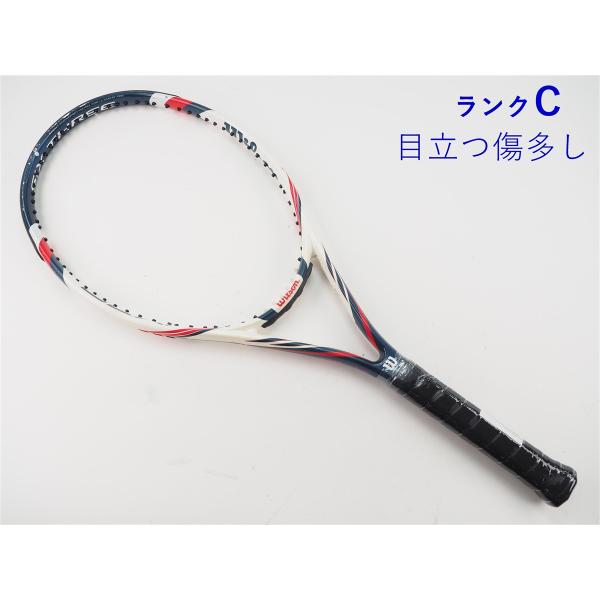 商品名：ウィルソン シックススリー 100(G2)/WILSON SIX.THREE 100(G2)分類／ランク：中古テニスラケット/C:目立つ傷多しフェイス面積：100平方インチ長さ：27.0インチフレーム厚：25mm重量：282ｇ（フレ...