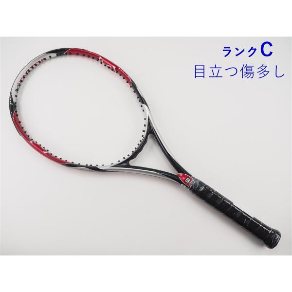 商品名：ウィルソン K プロ チーム 100(G1)/WILSON K PRO TEAM 100(G1)分類／ランク：中古テニスラケット/C:目立つ傷多しフェイス面積：100平方インチ長さ：27.0インチフレーム厚：22-26-22mm重量...