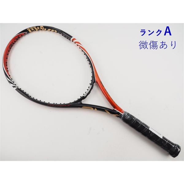 商品名：ウィルソン プロ フィアース BLX(G2)/WILSON PRO FIERCE BLX(G2)分類／ランク：中古テニスラケット/A:軽い傷ありフェイス面積：100平方インチ長さ：27.0インチフレーム厚：22-25-20mm重量：...
