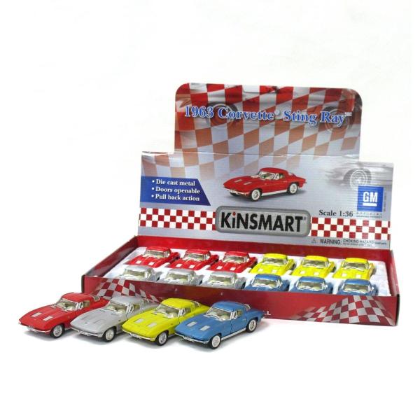 KiNSMART キンスマート プルバックミニカー 1/36 1963 シボレー KiNSMART キンスマート プルバックミニカー 1/36 1963 シボレー