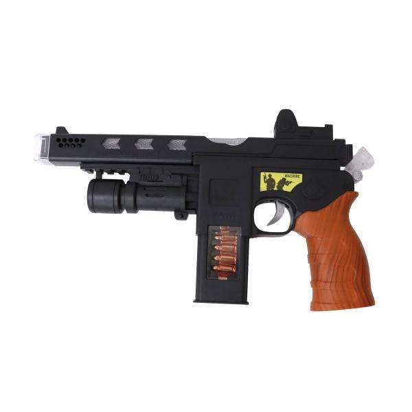 ●本体サイズ：27.0×17.0×4.5cm●重量：229g●パッケージタイプ：ヘッダー付きPP袋●製品素材：PS●生産地：中国音と光だけじゃない！振動もついた銃のおもちゃです！音も振動もついて迫力満点です！単三電池3本付属爆買