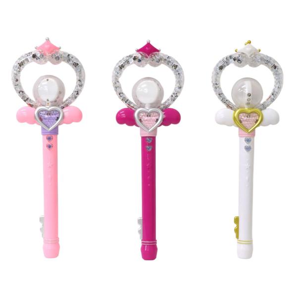 ●本体サイズ：12.0×36.0×5.3cm●重量：555g●パッケージタイプ：ヘッダー付きPP袋●製品素材：ABS●生産地：中国かわいいエンジェルスティックです！スイッチを押すと光って音楽が流れます！単三電池3本付属ライトピンク、ホワイト...