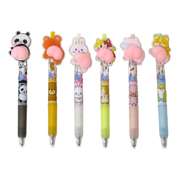 ●本体サイズ：2.8×14.2×2.5cm●重量：14g●パッケージタイプ：PP袋入り●製品素材：アクリル、シリコン、ABS+AS●生産地：台湾思わず触ってみたくなる！ぷにゅっとした感触がたまらない【プリプリおしりボールペン】かわいいアニマ...