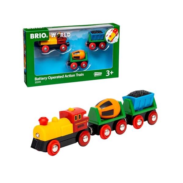 車両バッテリーパワーアクショントレイン/-/33319・Color:バッテリーパワーアクショントレイン・パッケージ個数:1・手動車両での遊びの、次の段階は電動車両です。作ったレイアウトの上を走らせたり、進行方向に上手にレールをつないだり、遊...