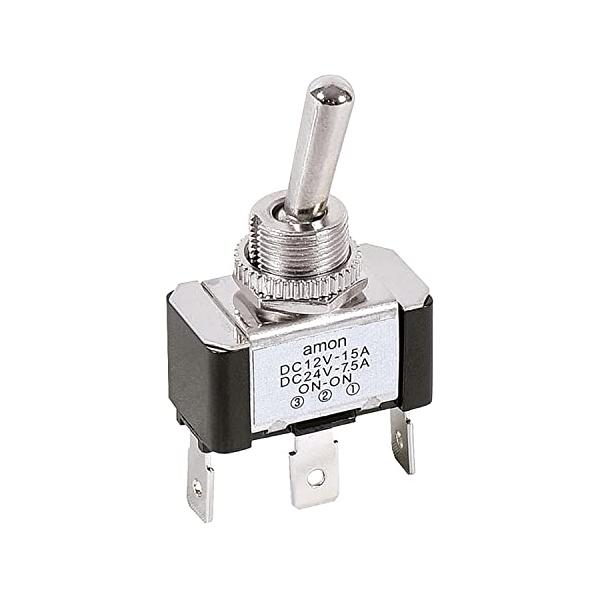 12V・15A/24V・7.5Aトグルタイプ/ON-ON/12V・15A/24V・7.5A/シルバー/12V・15A/24V・7.5A/3202・PatternName:トグルタイプSize:12V・15A/24V・7.5A・パッケージ個数...