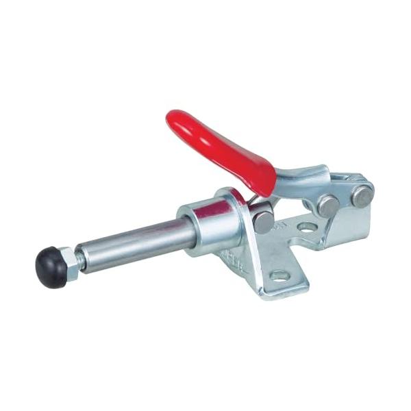 インダストリアルレッド/Pack of 1/TPPL10F・Size:Pack of 1・パッケージ個数:1・ベース:フランジ・支持力:0.45kN・ストローク:14mm・ハンドル操作角度:140度・クランプボトル:TNG0422