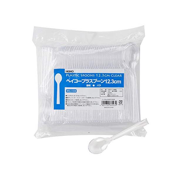 ヘイコースプーン透明/12.3cm/004513006・Size:12.3cm・パッケージ個数:1・便利なプラスチック素材の食品資材・食品をテイクアウトする店舗や、野外でのイベントに便利・お子さまにも安心。急な来客や防災用の備蓄にも。・【色...