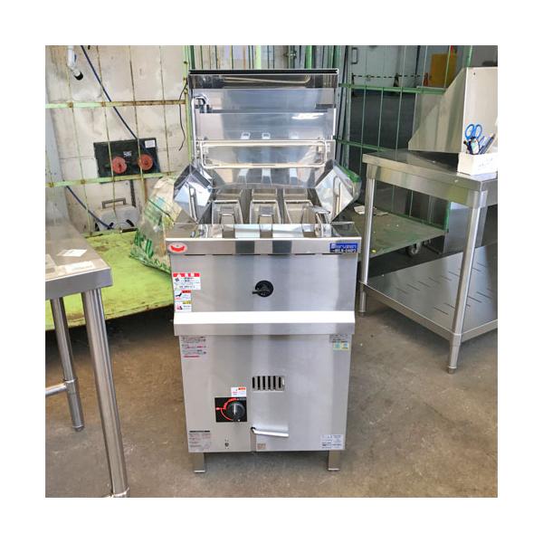 商品名：ゆで麺機 寸法：W450×D600×H800 メーカー：マルゼン 型式：MRLN-046P3 年式：2015年製 電源： - コンセントプラグ：- 消費電力：- 内容積：- ガス種：都市ガス【12A・13A】※ガス機器の接続は最寄り...