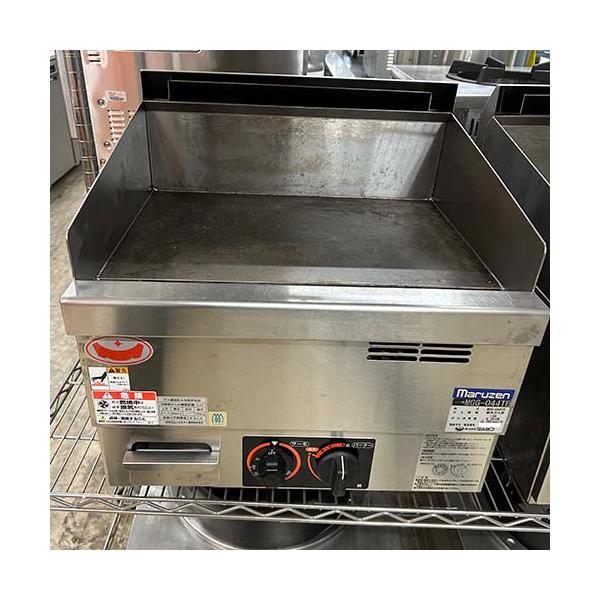 商品名：グリドル 寸法：W450×D450×H300 メーカー：マルゼン 型式：MGG-044TB 年式：2018年製 ガス種：都市ガス【12A・13A】※ガス機器の接続は最寄りの専門業者へご依頼下さい。 ガス消費量：4.30kW 付属品：...