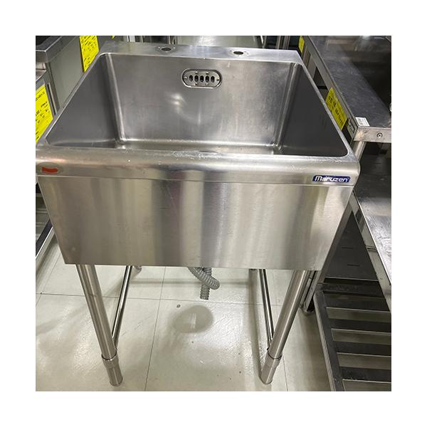 商品名：一槽シンク 三方枠 寸法：W550×D600×H900 メーカー：マルゼン 付属品：写真の通り 説明書：写真の通り 保証期間：なし ランク：C 特記事項：-  販売店：テンポス宮崎店（宮崎県宮崎市）からの配送です。