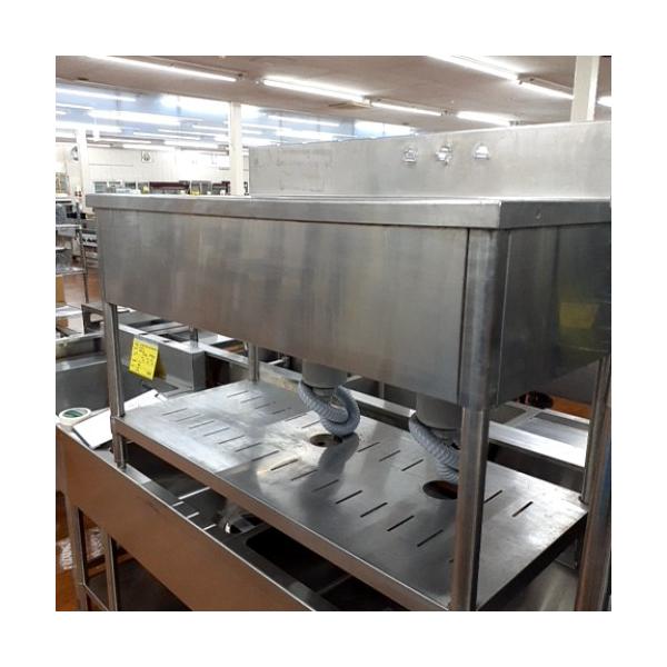 商品名：二槽シンク 寸法：W1200×D600×H770 型式：H2S-124B-A 付属品：写真の通り 説明書：写真の通り 保証期間：なし ランク：B 特記事項：-  販売店：テンポス新潟店（新潟県新潟市）からの配送です。