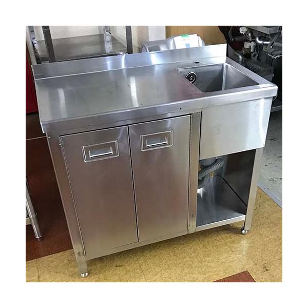 商品名：キャビネット付きシンク 寸法：W900×D454×H800 付属品：写真の通り 説明書：写真の通り 保証期間：なし ランク：B 特記事項：キズ汚れ有  販売店：テンポス松山店（愛媛県松山市）からの配送です。