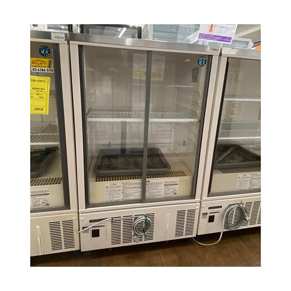 商品名：冷蔵ショーケース 寸法：W630×D450×H1080 メーカー：ホシザキ 型式：SSB-63DTL 年式：2023年製 電源：単相100V 50/60Hz共用 コンセントプラグ：あり 消費電力：120/130W 付属品：写真の通り...