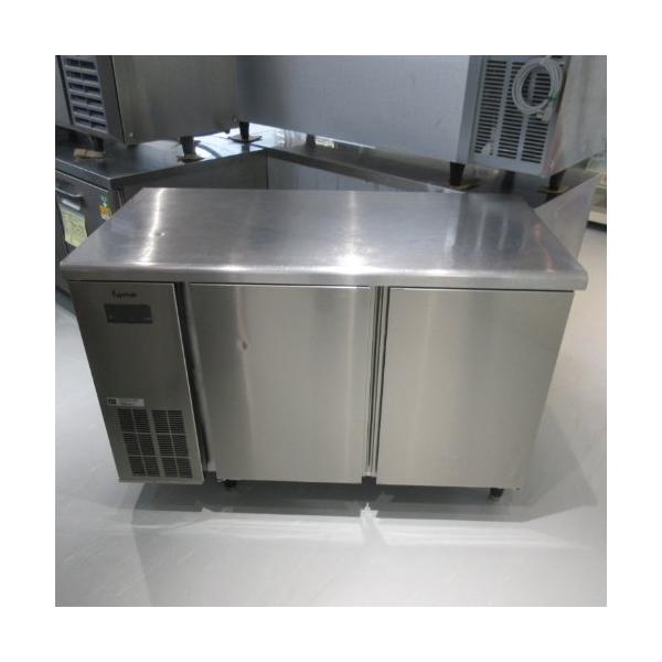 商品名：冷蔵コールドテーブル 寸法：W1200×D600×H850 メーカー：フジマック 型式：FRT1260KP 年式：2018年製 電源：単相100V 50/60Hz共用 コンセントプラグ：あり 消費電力：130/130W 内容積：23...