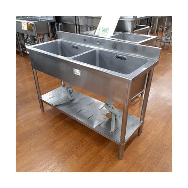 商品名：二槽シンク 寸法：W1200×D450×H800 保証期間：なし ランク：B 特記事項：-  販売店：テンポス新潟店（新潟県新潟市）からの配送です。