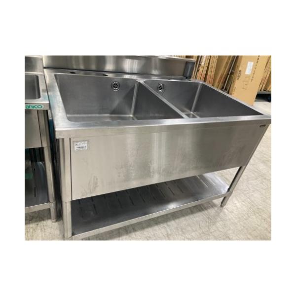 商品名：二槽シンク 寸法：W1200×D750×H800 保証期間：なし ランク：A 特記事項：-  販売店：テンポス札幌西野店（北海道札幌市）からの配送です。