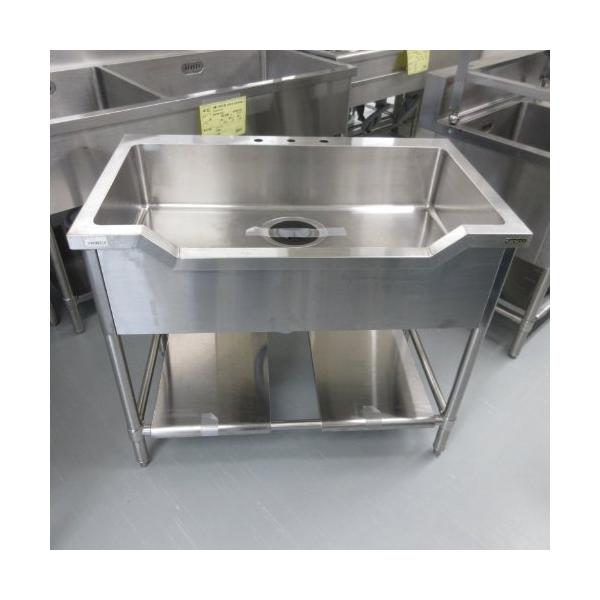 商品名：舟形一槽シンク 寸法：W995×D600×H840 メーカー：タニコー 付属品：写真の通り 説明書：なし 保証期間：なし ランク：B 特記事項：-  販売店：テンポステンポスTOC五反田（東京都品川区）からの配送です。