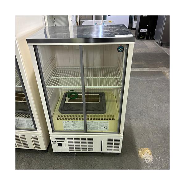 商品名：冷蔵ショーケース 寸法：W630×D450×H1080 メーカー：ホシザキ 型式：SSB-63CTL2 年式：2019年製 電源：単相100V 50/60Hz共用 コンセントプラグ：あり 消費電力：160W 内容積：124L 重量：...