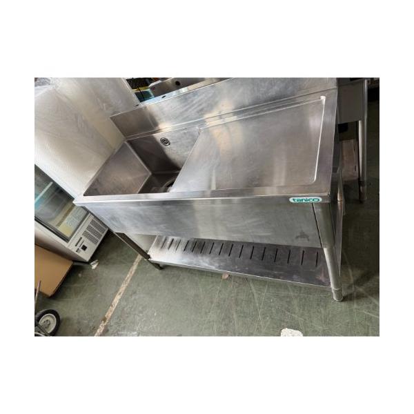 商品名：一槽シンク 水切り付き 寸法：W1200×D600×H800 保証期間：なし ランク：B 特記事項：キズ/汚れあり  販売店：テンポス郡山店（福島県郡山市）からの配送です。