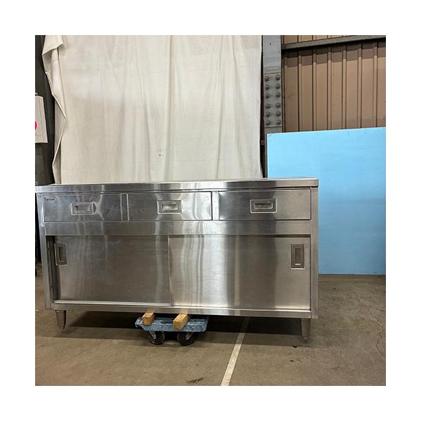 商品名：作業台 引出し付き 寸法：W1500×D750×H850 保証期間：なし ランク：B 特記事項：-  販売店：テンポス三芳中古製パン機械専門店（埼玉県入間郡）からの配送です。