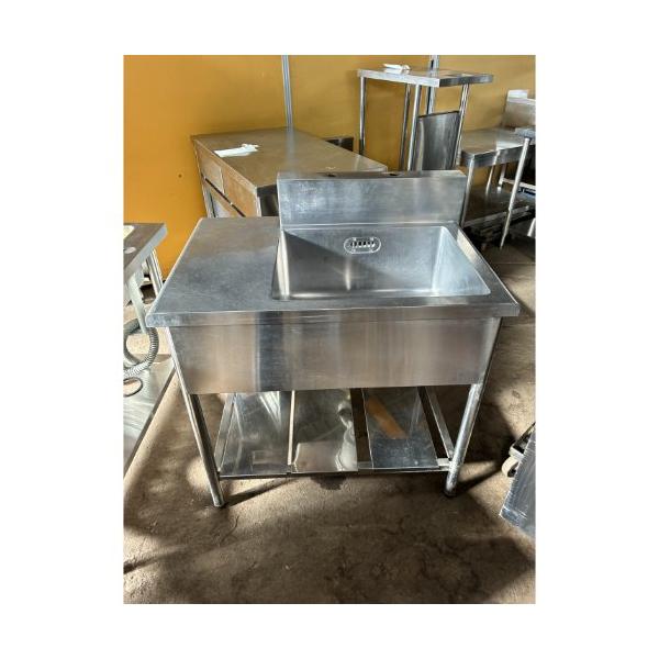 商品名：一槽シンク 寸法：W900×D600×H850 保証期間：なし ランク：B 特記事項：キズ、汚れ有り。  販売店：テンポス京都店（京都府京都市）からの配送です。