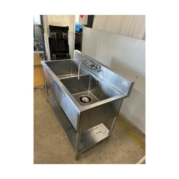 商品名：二槽シンク 寸法：W1200×D600×H800 保証期間：なし ランク：B 特記事項：-  販売店：テンポス川越店（埼玉県川越市）からの配送です。