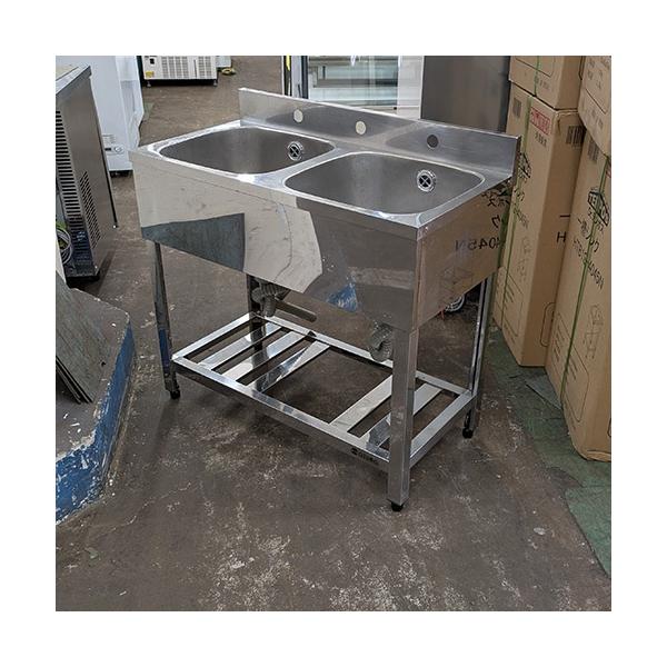 商品名：二槽シンク 寸法：W900×D450×H800 保証期間：なし ランク：B 特記事項：-  販売店：テンポス新宿店（東京都新宿区）からの配送です。