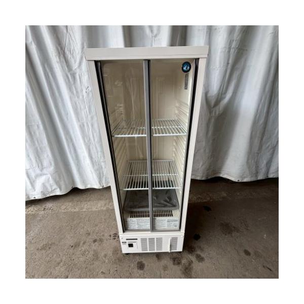 商品名：小型冷蔵ショーケース 寸法：W485×D450×H1410 メーカー：ホシザキ 型式：SSB-48DT 年式：2022年製 電源：単相100V 50/60Hz共用 コンセントプラグ：あり 消費電力：150/160W 内容積：136L...