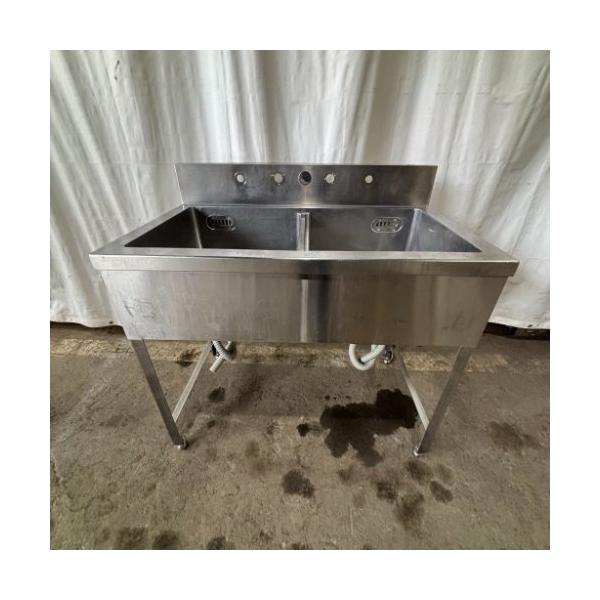 商品名：二槽シンク 寸法：W1000×D600×H870 保証期間：なし ランク：B 特記事項：-  販売店：テンポス西宮店（兵庫県西宮市）からの配送です。