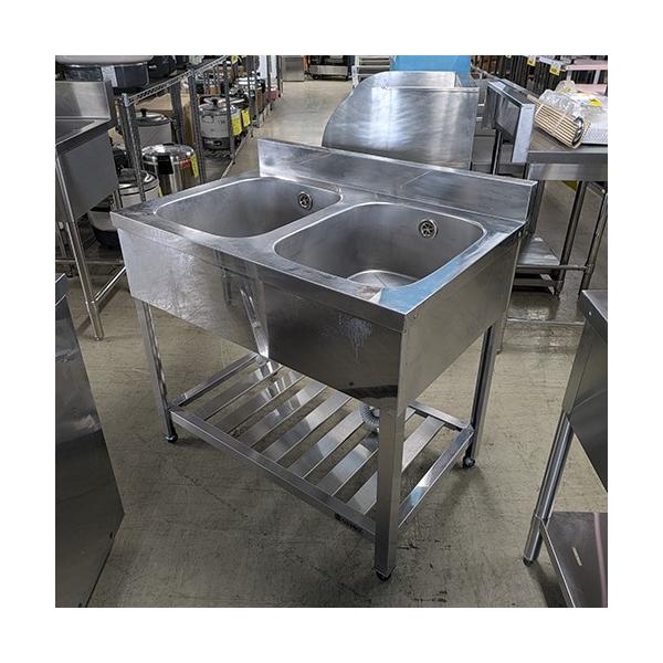 商品名：二槽シンク 寸法：W900×D600×H800 メーカー：東製作所(アズマ) 保証期間：なし ランク：B 特記事項：-  販売店：テンポス東京ラーメン専門館(東京都足立区)からの配送です。