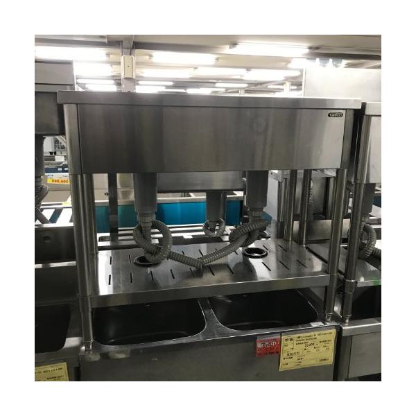 商品名：二槽シンク 寸法：W900×D450×H800 メーカー：タニコー 保証期間：なし ランク：B 特記事項：キズ、汚れ有り。  販売店：テンポス京都店（京都府京都市）からの配送です。