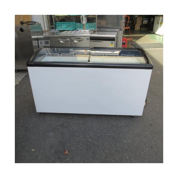 商品名：冷凍ショーケース 寸法：W1435×D606×H842 メーカー：テンポスオリジナル 型式：TBSC-263F 年式：2023年製 電源：単相100V 50/60Hz共用 コンセントプラグ：あり 消費電力：220/255W 内容積：...