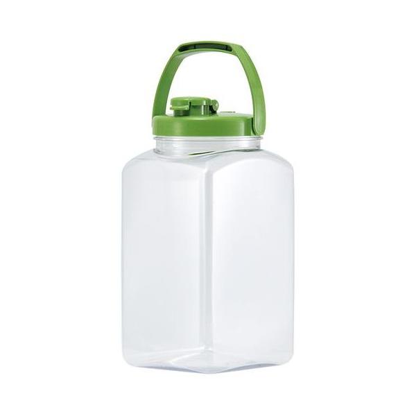 商品情報商品名：プラスチック カラー果実酒びん S型 4.0L グリーン商品番号：aa1-1170450JANコード：4904776524752カラー：グリーンサイズ：外寸：129×157×口径：102×高さ280（mm）容量：4L材質：飽...