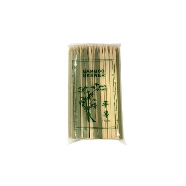 商品名：平串 15cm (100P・袋入)メーカー品番：9005931940外形寸法：幅150×奥行89×高さ27(mm)お届け数：1商品について●刺した素材が回転しにくい串です。100本入