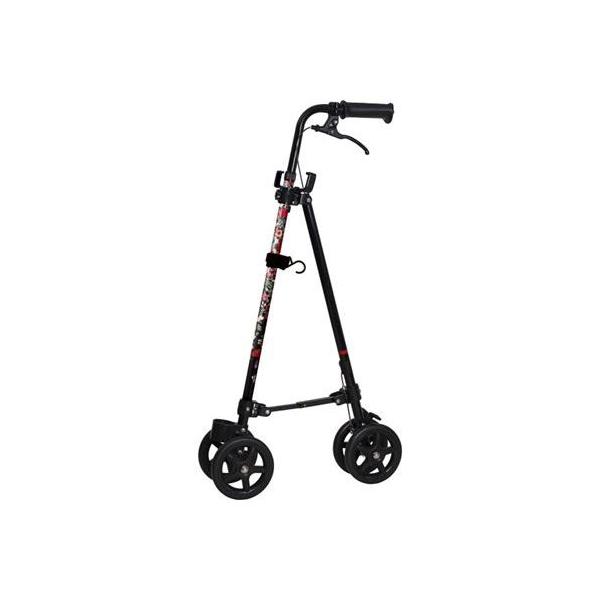 ・手すり感覚で使用できる車輪付きステッキです!・前輪は固定とフリーがワンタッチで切替可能。・軽量なので持ち運びに便利。・買い物袋やかばんを掛けるフックが付いているので便利。・従来品から改良し、伸縮ができるようになり対応身長に合わせてサイズ調...