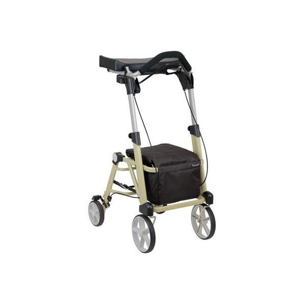 ・軽量・コンパクトな前腕支持歩行車。・本体幅は48cmとコンパクト、JANは7.9kgと比較的軽量で、女性でも扱いやすいです。・ベアリングを使用した車軸で、旋回がスムーズです。タイヤには耐摩耗性に優れたTPE素材を使用しています。・高さ調節...