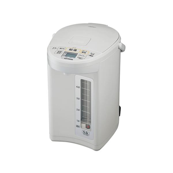 商品名：マイコン沸とう電動ポット寸法：幅23×奥行31.5×高さ34(cm)メーカー：象印型式：CD-SE50お届け数(合計)：1カラー：ホワイトグレー (-WG)質量(約kg)：3.4容量(L)：5.0消費電力湯沸かし時(L)：985年間...