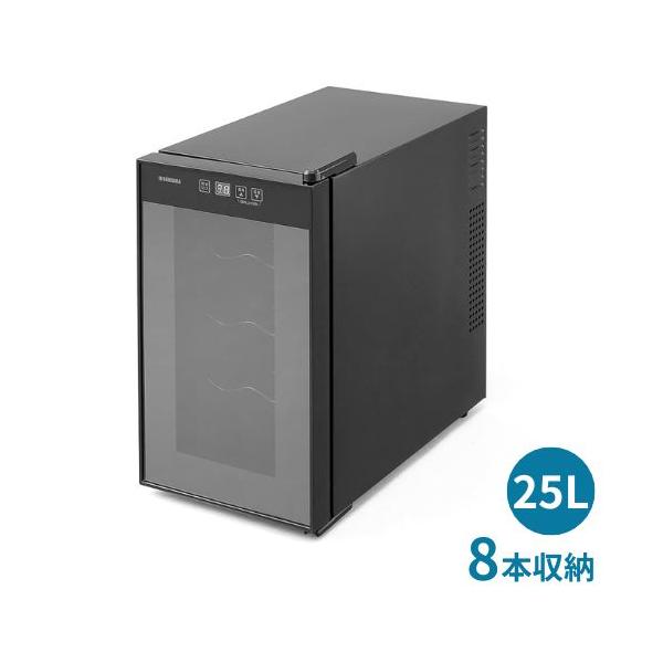 ■商品説明■商品名：ワインセラー 25Lメーカー：アイリスオーヤマ型式：IWC-P081A-Bお届け数：1庫内サイズ：約176×321×344(mm)庫内容量：25L