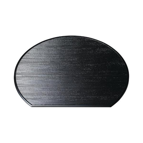 商品名：尺2寸ヘギ目半月敷膳 つや消し黒 A 36×31.7×H0.4(cm)メーカー品番：3-371-06お届け数：1サイズ(cm)：36×31.7×H0.4材質：A(ABS樹脂)カラー：つや消し黒