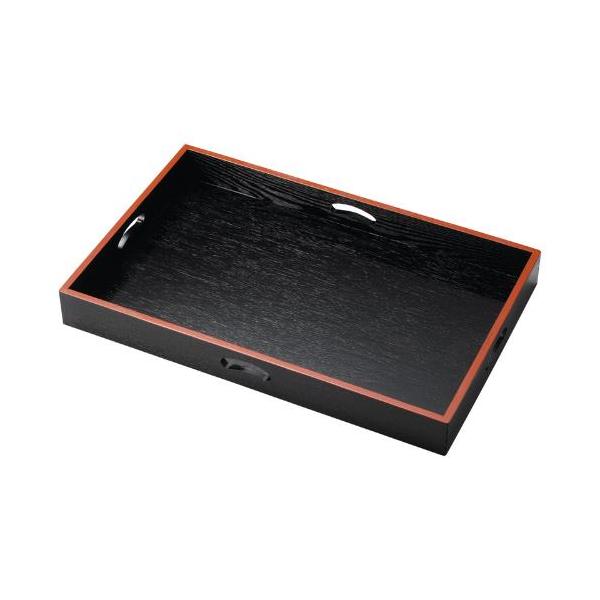 商品名：四方手掛衣裳盆 黒天朱 木 63×40.3×H7(cm)メーカー品番：3-392-03お届け数：1サイズ(cm)：63×40.3×H7材質：木カラー：黒天朱