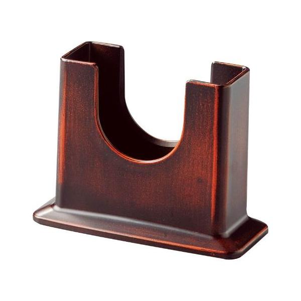 商品名：ナフキン立て 赤茶レトロ木目 A 12.6×5.8×H9.7(cm)メーカー品番：3-116-7お届け数：1サイズ(cm)：12.6×5.8×H9.7材質：A(ABS樹脂)カラー：赤茶レトロ木目