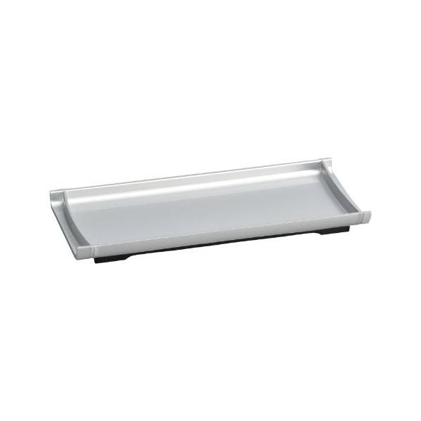 商品名：竹型おしぼり受け 銀 A 20×8.2×H1.7(cm)メーカー品番：3-812-02お届け数：1サイズ(cm)：20×8.2×H1.7材質：A(ABS樹脂)カラー：銀