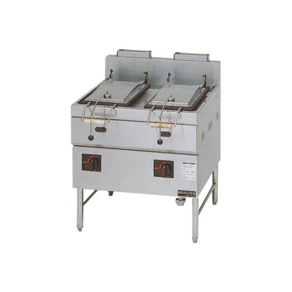 ■商品情報■ガス餃子焼器【マルゼン】本格派シリーズ2口鍋MGZS-087WBW770×D750×H800mm【送料無料】【業務用】【新品】