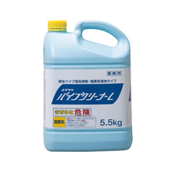 商品番号：0894400商品名：塩素系洗浄剤 パイプクリーナーL 5.5Kgメーカー：EBMサイズ/内容量/重量：主成分：次亜塩素酸ナトリウム、アルカリ剤、界面活性剤、水●粘度の高いジェル状液体が強力に作用し、排水パイプの汚れを洗浄します。...